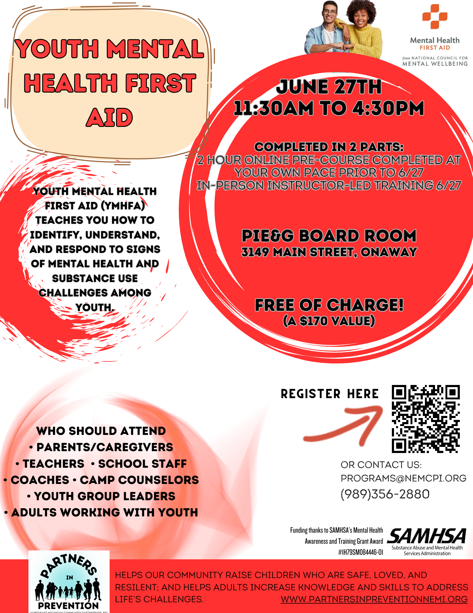 Youth Mental Health First Aid | Visit Alpena
