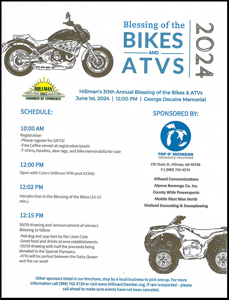 Blessing of the Bikes and ATV's - Visit Alpena