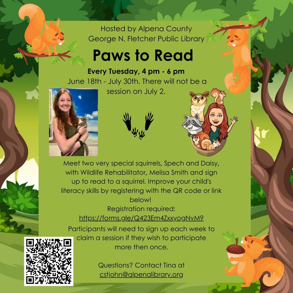 Paws to Read - Visit Alpena