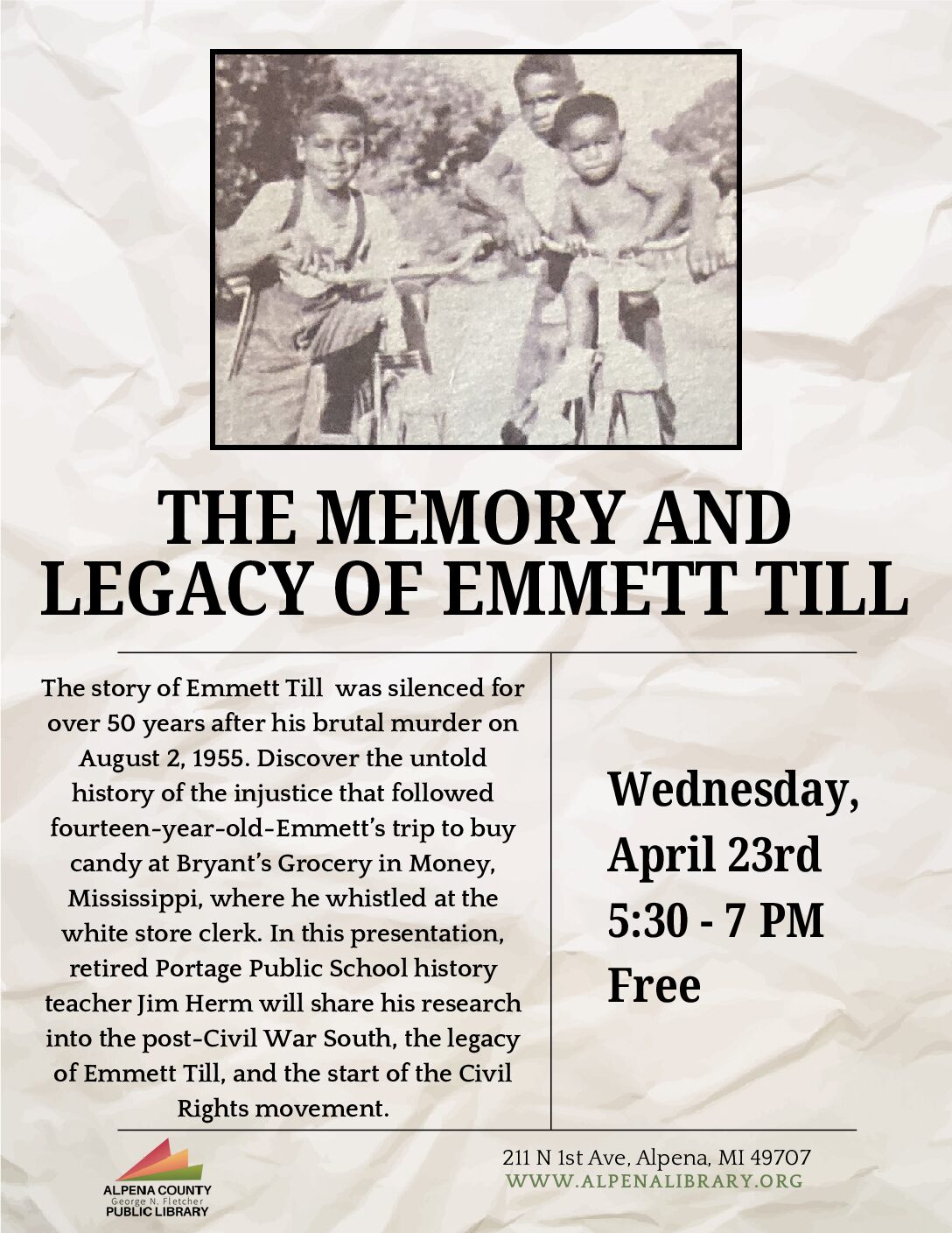 The Memory and Legacy of Emmett Till | Visit Alpena