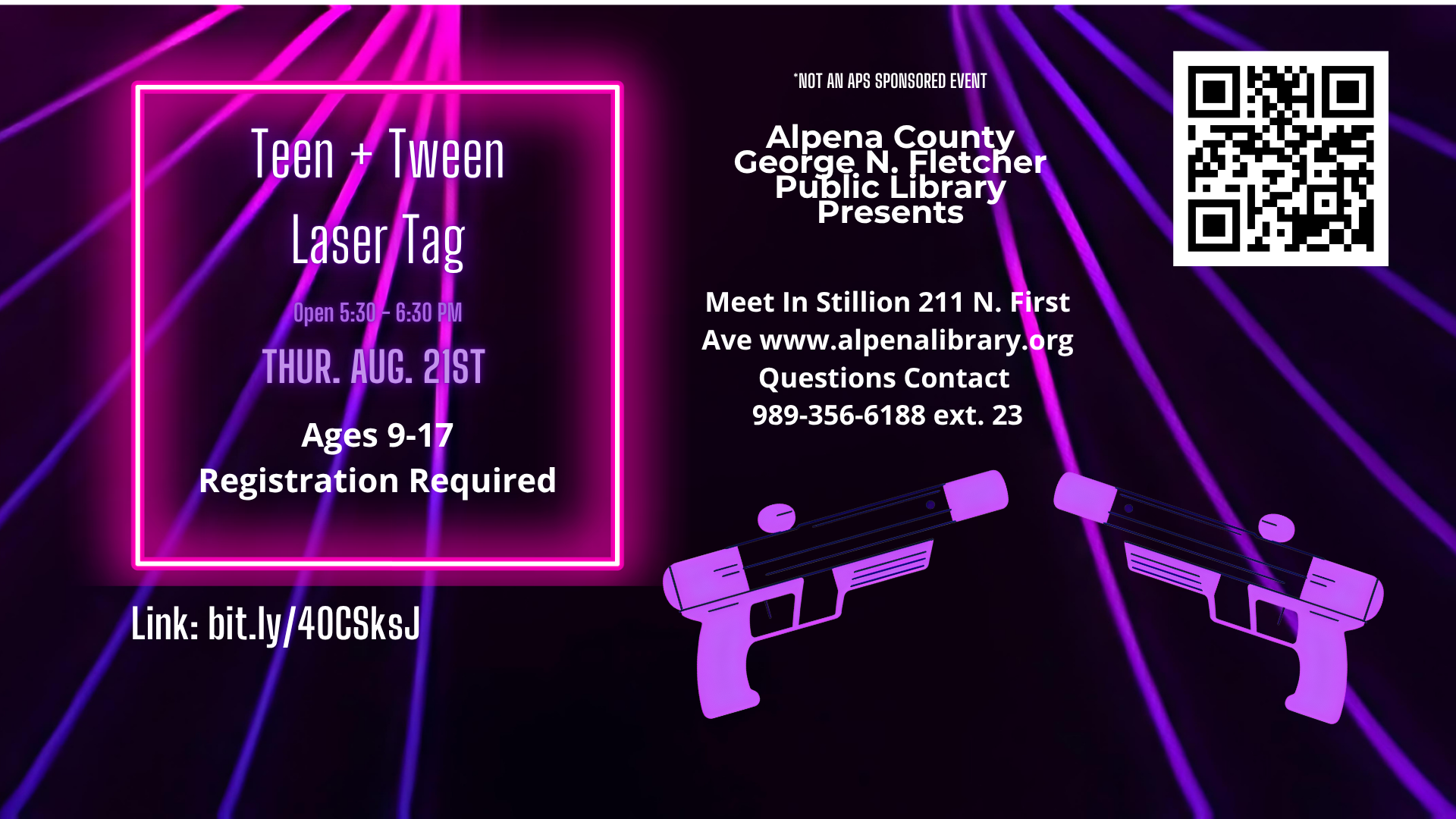 Tween/Teen Laser Tag - Visit Alpena