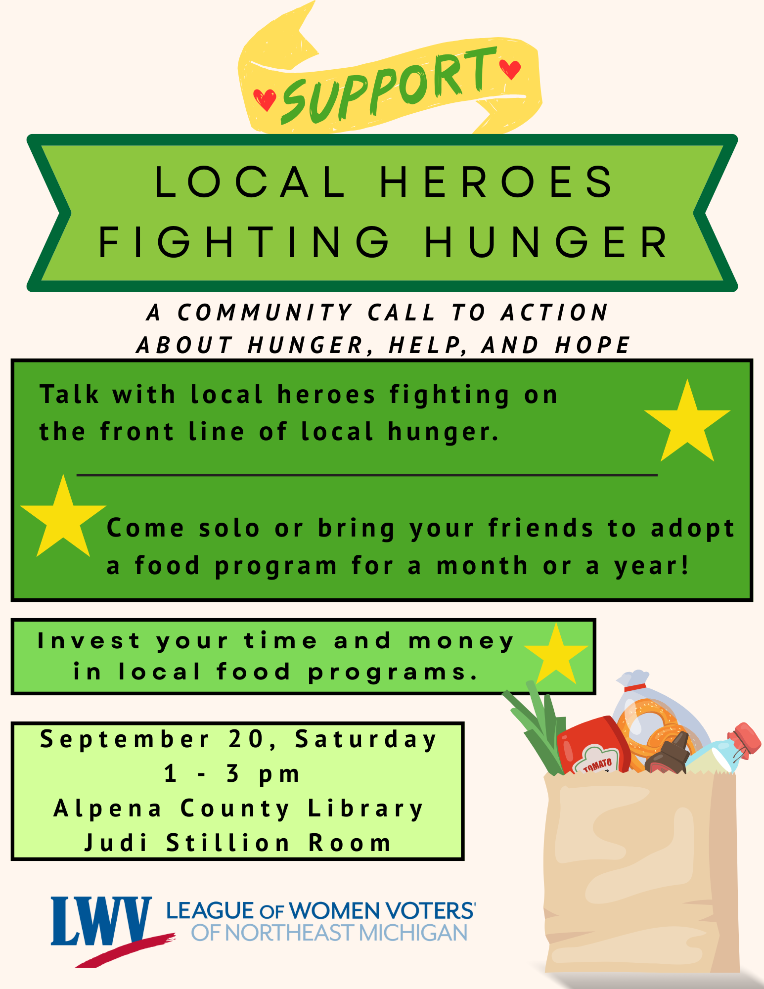 Support Local Heroes Fighting Hunger - Visit Alpena